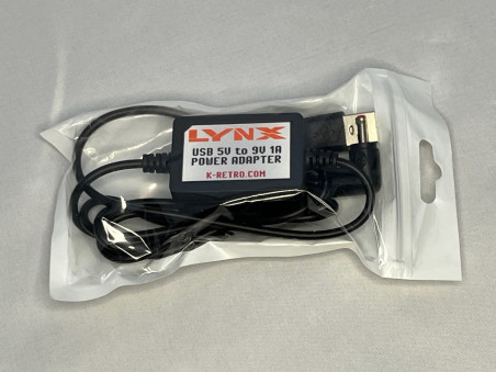 9V USB Power Adapter Cable for Atari Lynx