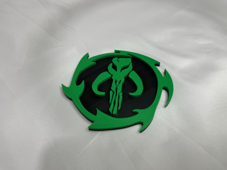 Mandalorian Mythosaur Skull Emblem - 3D Printed