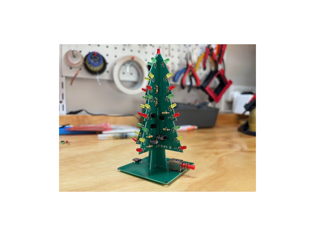 3D Flashing Christmas Xmas Tree PCB Kit