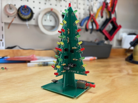 3D Flashing Christmas Xmas Tree PCB Kit