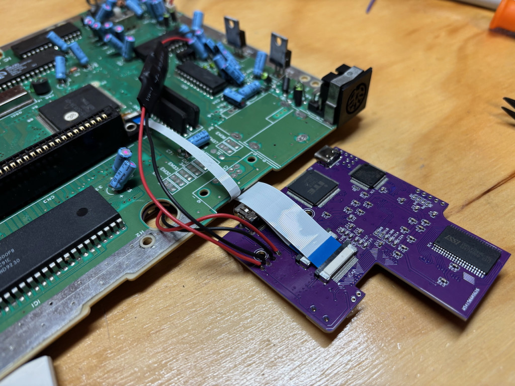 Megaswitch HD installation into Sega Mega Drive Mod Type Basic - Board ...